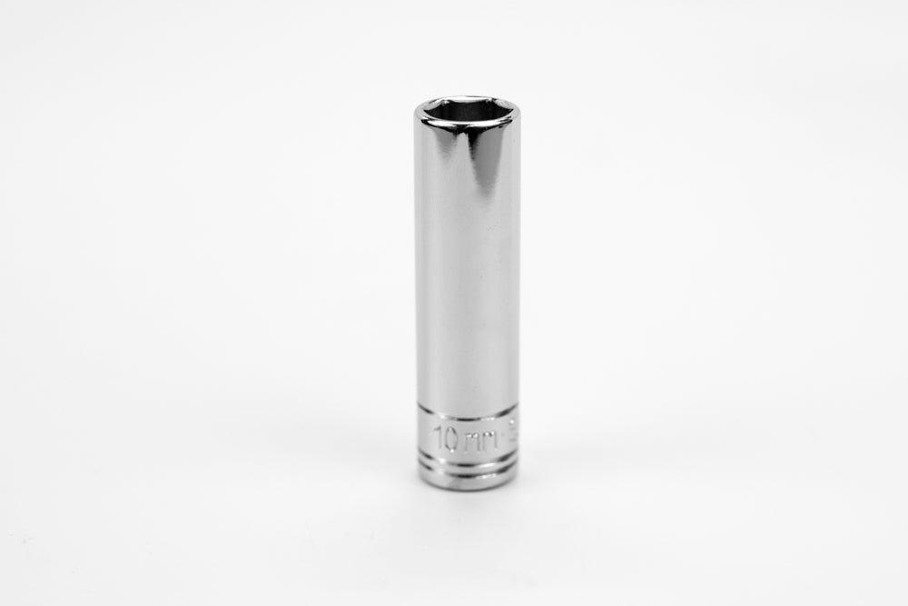 10 mm 1/4" Drive 6 Point Metric Deep Chrome Socket – SK Tools USA, LLC