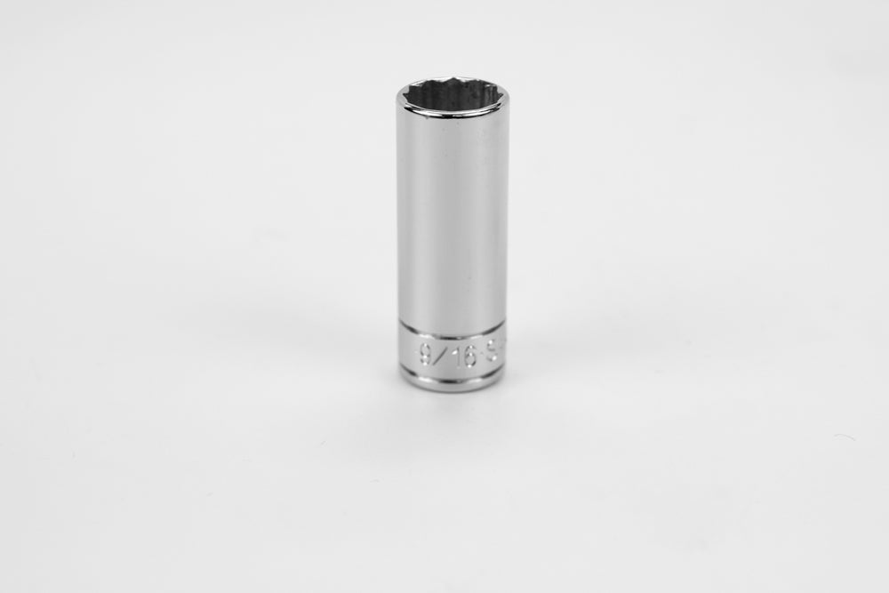 9 16 1 4 Drive 12 Point Fractional Deep Chrome Socket SK Tools USA LLC 9-16-1-4-drive-12-point-fractional-deep-chrome-socket-sk-tools-usa-llc