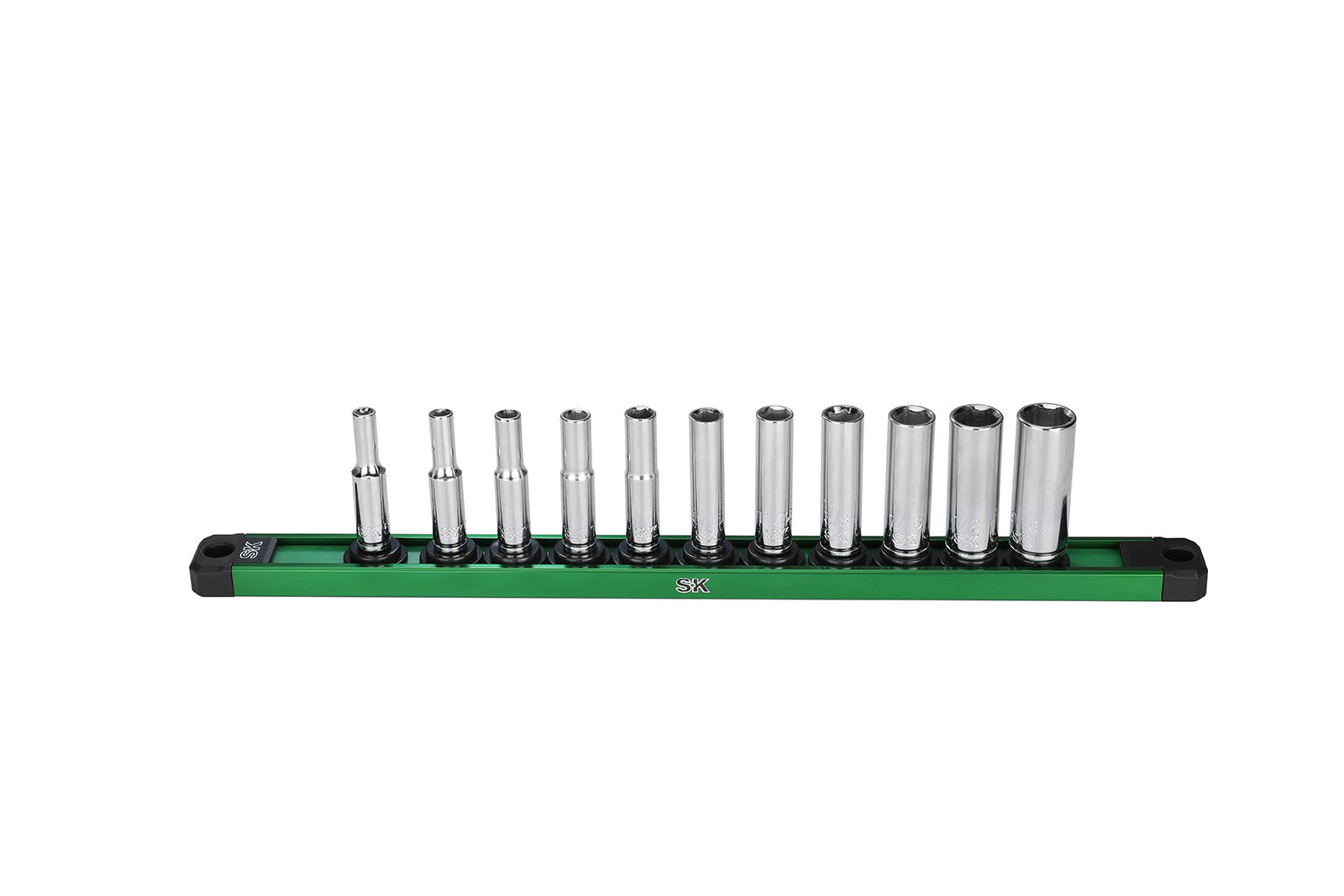 1/4" Drive, 11 Piece, 6 Point, Deep, SAE Chrome Socket Set – SK Tools ...