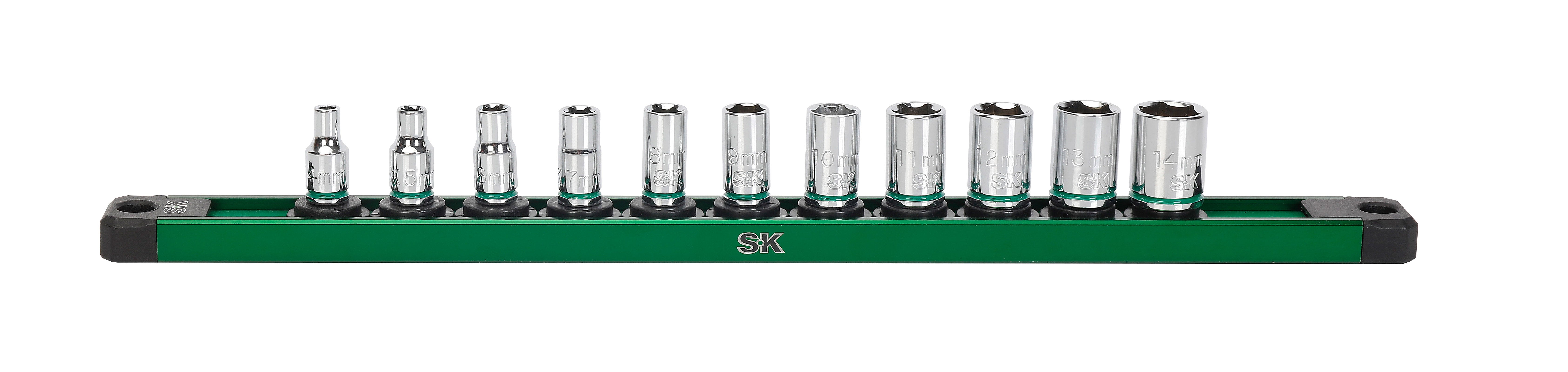 1/4" Drive, 11 Piece, 6 Point, Metric, Standard Chrome Socket Set – SK ...