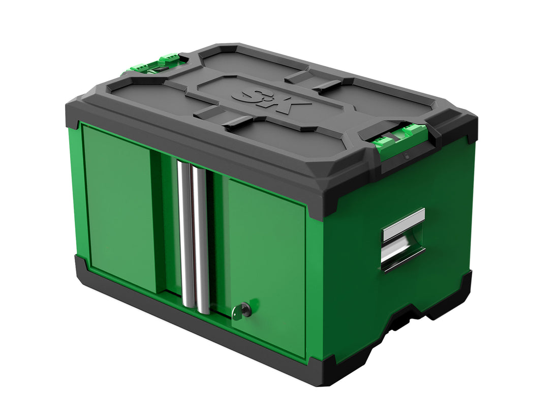 Modular Stackable Storage Tool Box, 2-Door Steel Box – SK Tools USA, LLC