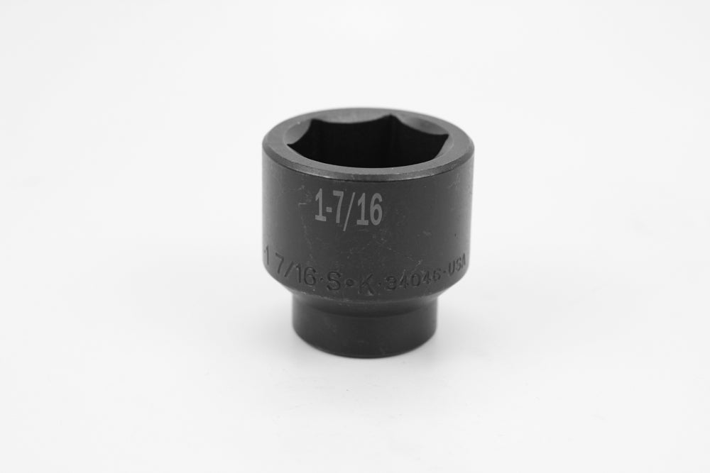 1-7/16" 1/2" Drive 6 Point Standard Fractional Impact Socket – SK Tools ...