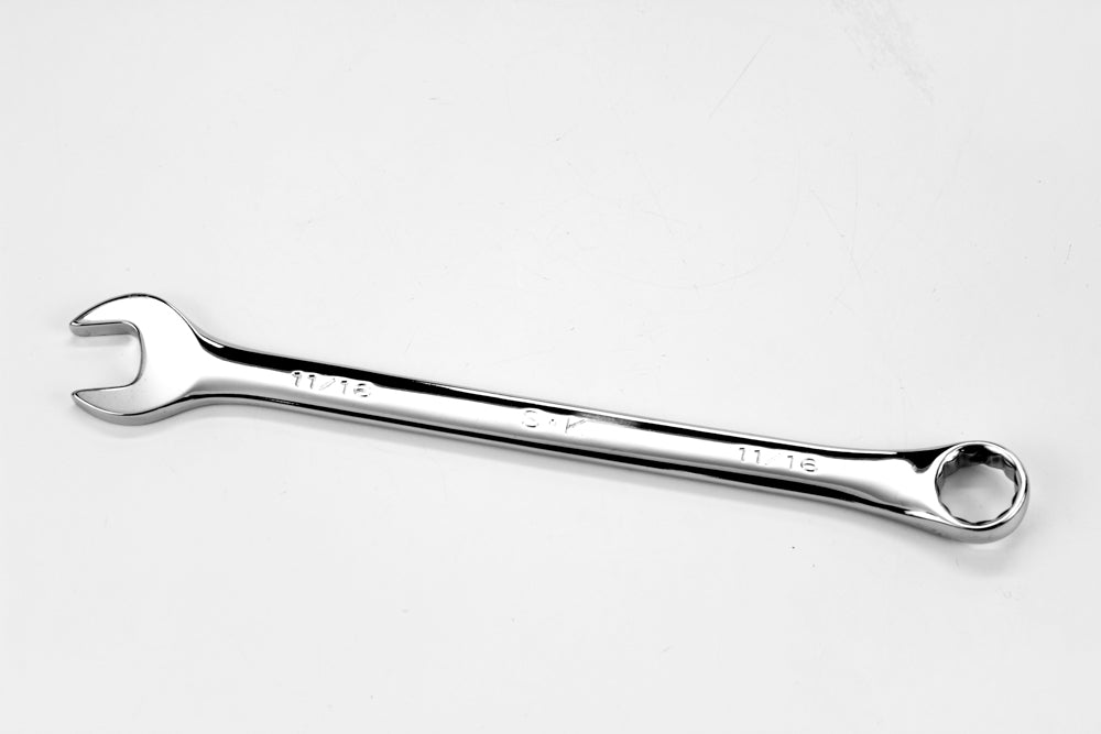 11/16" 12 Point Fractional Long Combination Chrome Wrench – SK Tools ...