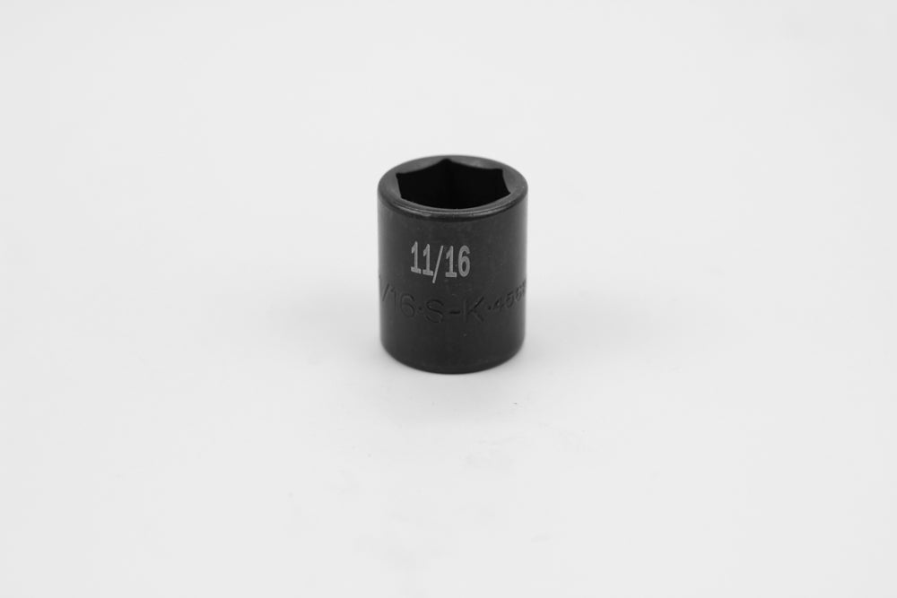 11/16" 3/8" Drive 6 Point Standard Fractional Impact Socket – SK Tools ...