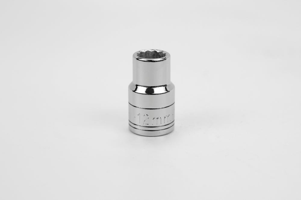 12 mm 1/2" Drive 12 Point Metric Standard Chrome Socket – SK Tools USA, LLC