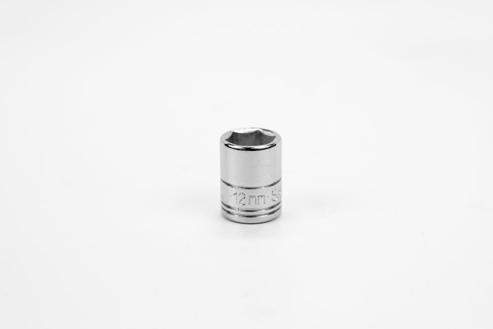 12 mm 1/4" Drive 6 Point Metric Standard Chrome Socket – SK Tools USA, LLC