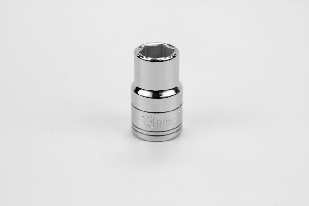 13 mm 1/2" Drive 6 Point Metric Standard Chrome Socket – SK Tools USA, LLC