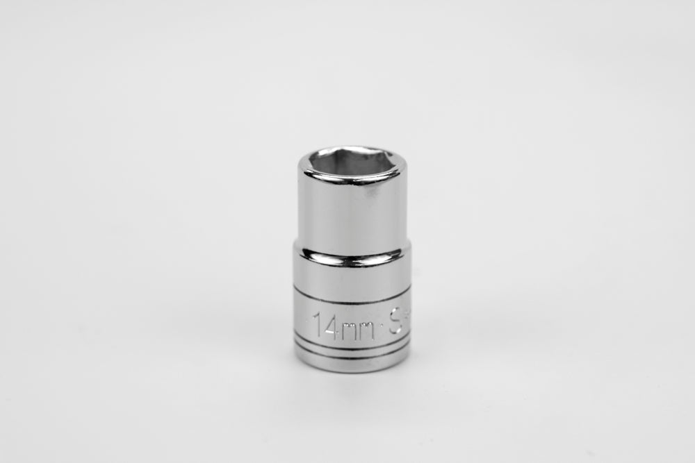 14 mm 1/2" Drive 6 Point Metric Standard Chrome Socket – SK Tools USA, LLC