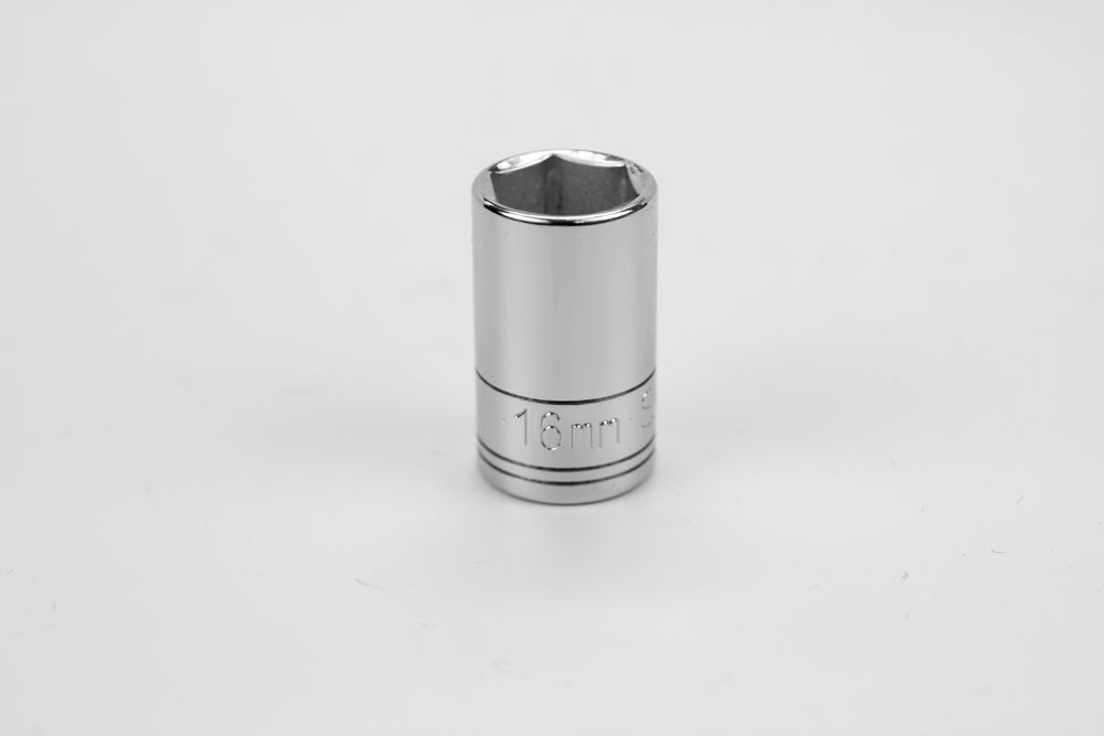 16 mm 1/2" Drive 6 Point Metric Standard Chrome Socket – SK Tools USA, LLC
