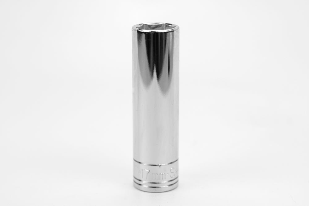 17 mm 1/2" Drive 6 Point Metric Deep Chrome Socket – SK Tools USA, LLC