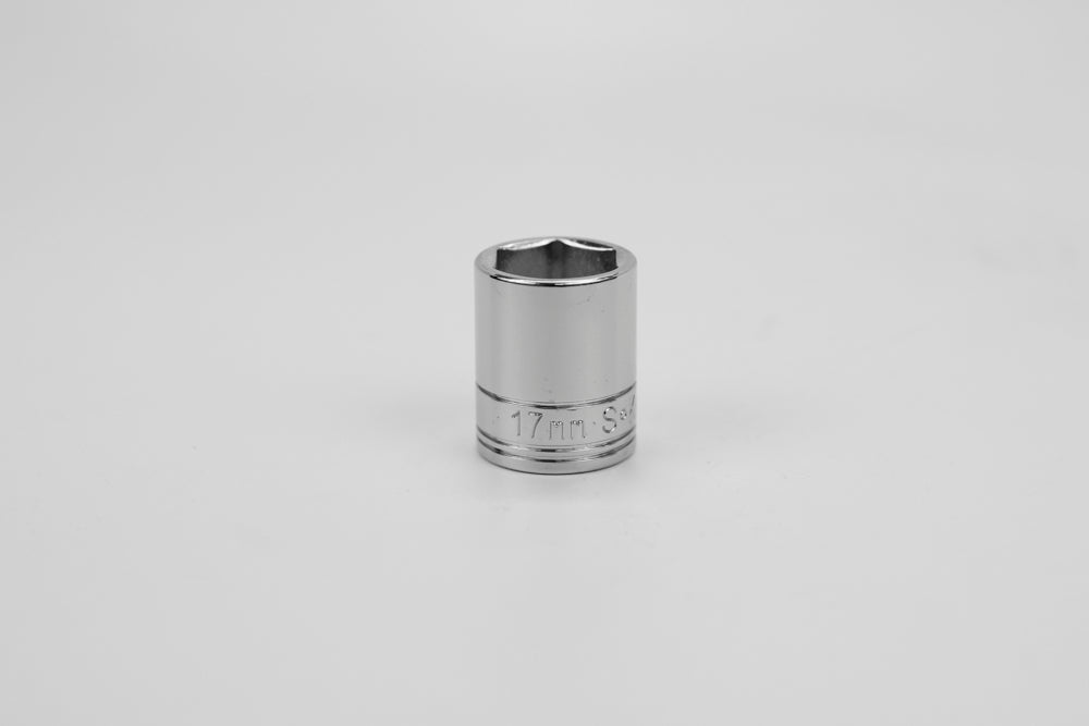 17 mm 3/8" Drive Metric Standard Chrome Socket – SK Tools USA, LLC