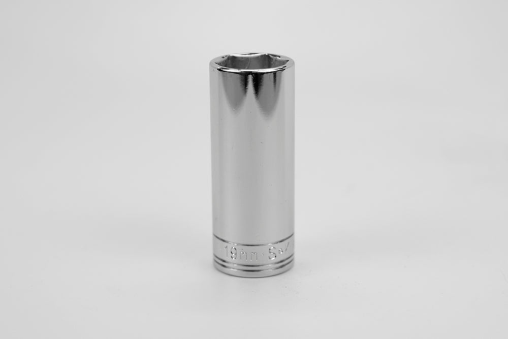 19 mm 3/8" Drive 6 Point Metric Extra Deep Chrome Socket – SK Tools USA ...