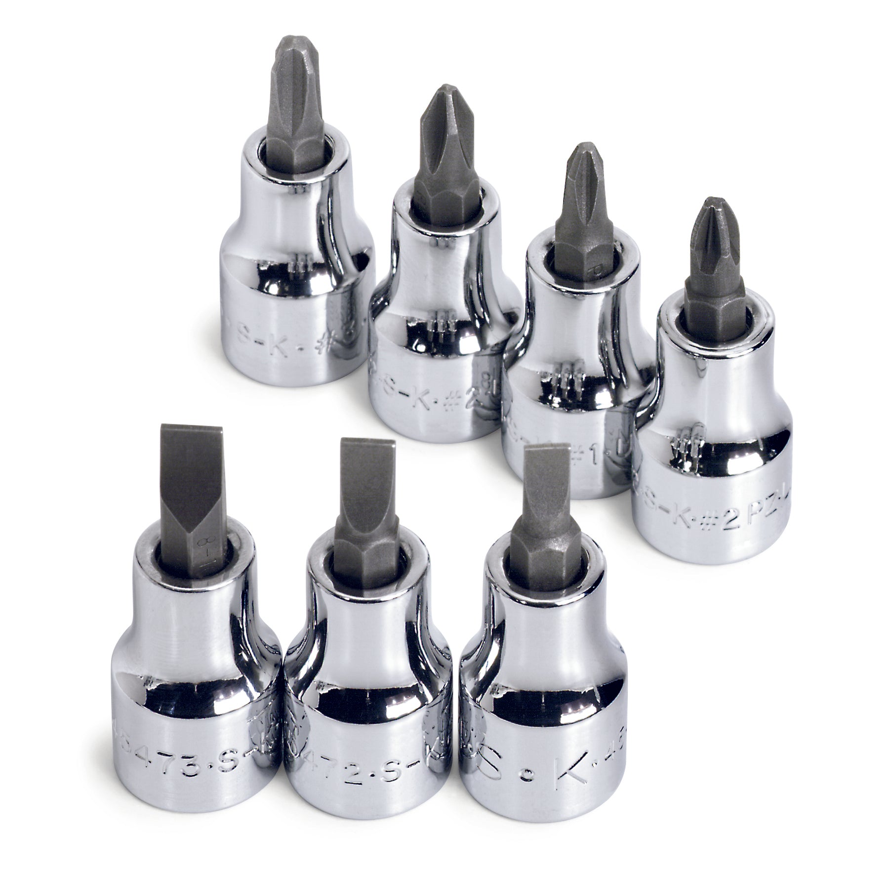 7 Piece 3/8" Drive Screwdriver Bit Socket Set – SK Tools USA, LLC