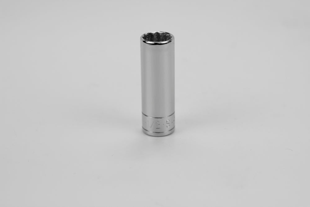 1/2" 1/4" Drive 12 Point Fractional Deep Chrome Socket – SK Tools USA, LLC