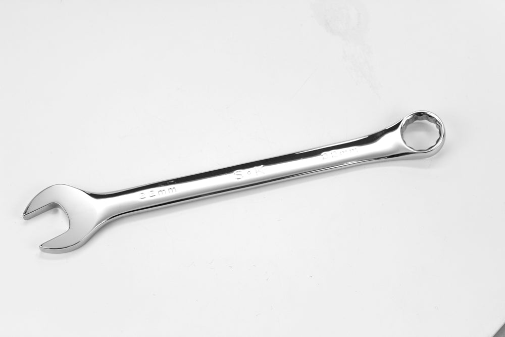 22 mm 12 Point Metric Regular Combination Chrome Wrench – SK Tools USA, LLC