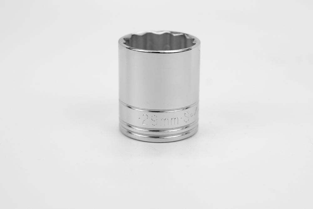 29 mm 1/2" Drive 12 Point Metric Standard Chrome Socket – SK Tools USA, LLC