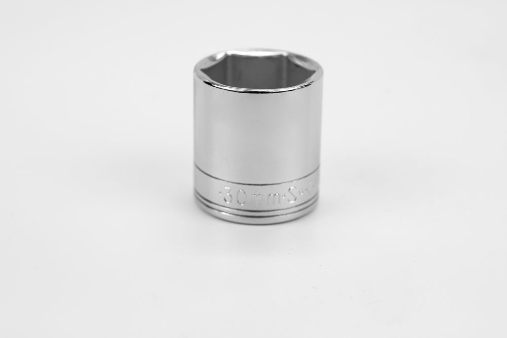30 mm 1/2" Drive 6 Point Metric Standard Chrome Socket – SK Tools USA, LLC