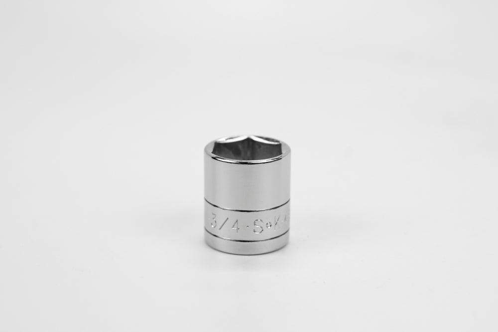 3 4 3 8 Drive 6 Point Fractional Standard Chrome Socket SK Tools 3-4-3-8-drive-6-point-fractional-standard-chrome-socket-sk-tools