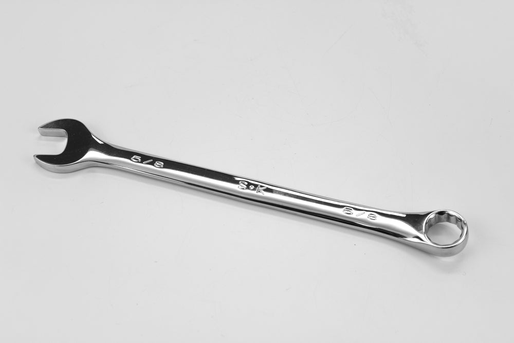 5/8" 12 Point Fractional Long Combination Chrome Wrench – SK Tools USA, LLC