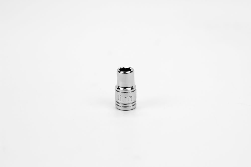 6 mm 1/4" Drive 6 Point Metric Standard Chrome Socket – SK Tools USA, LLC