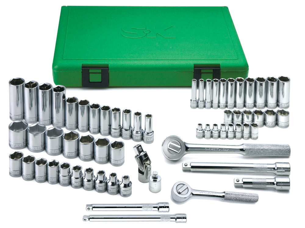 62 Piece 3 8 And 1 4 Drive Std And Deep Metric Socket Set SK Tools 62 Piece 3 8 And 1 4 Drive Std And Deep Metric Socket Set SK Tools