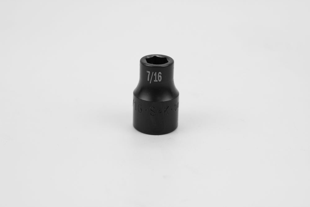 7/16" 1/2" Drive 6 Point Standard Fractional Impact Socket – SK Tools ...