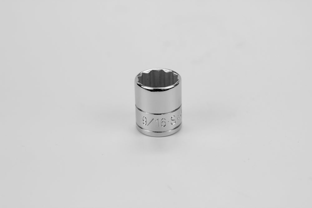 9 16 1 4 Drive 12 Point Fractional Standard Chrome Socket SK Tools 9-16-1-4-drive-12-point-fractional-standard-chrome-socket-sk-tools