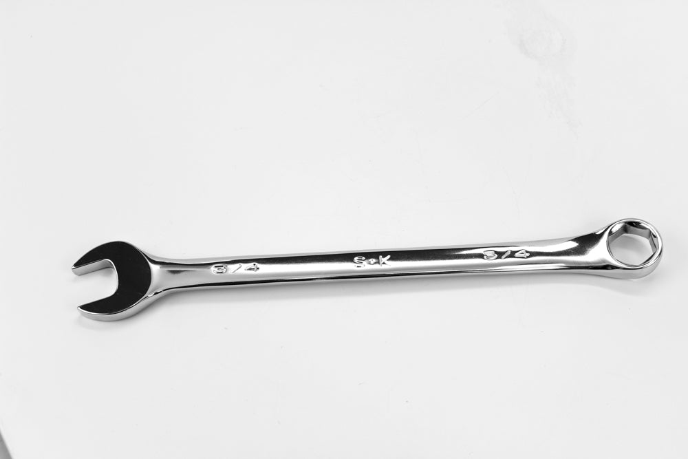 3/4" 6 Point Fractional Long Combination Chrome Wrench – SK Tools USA, LLC
